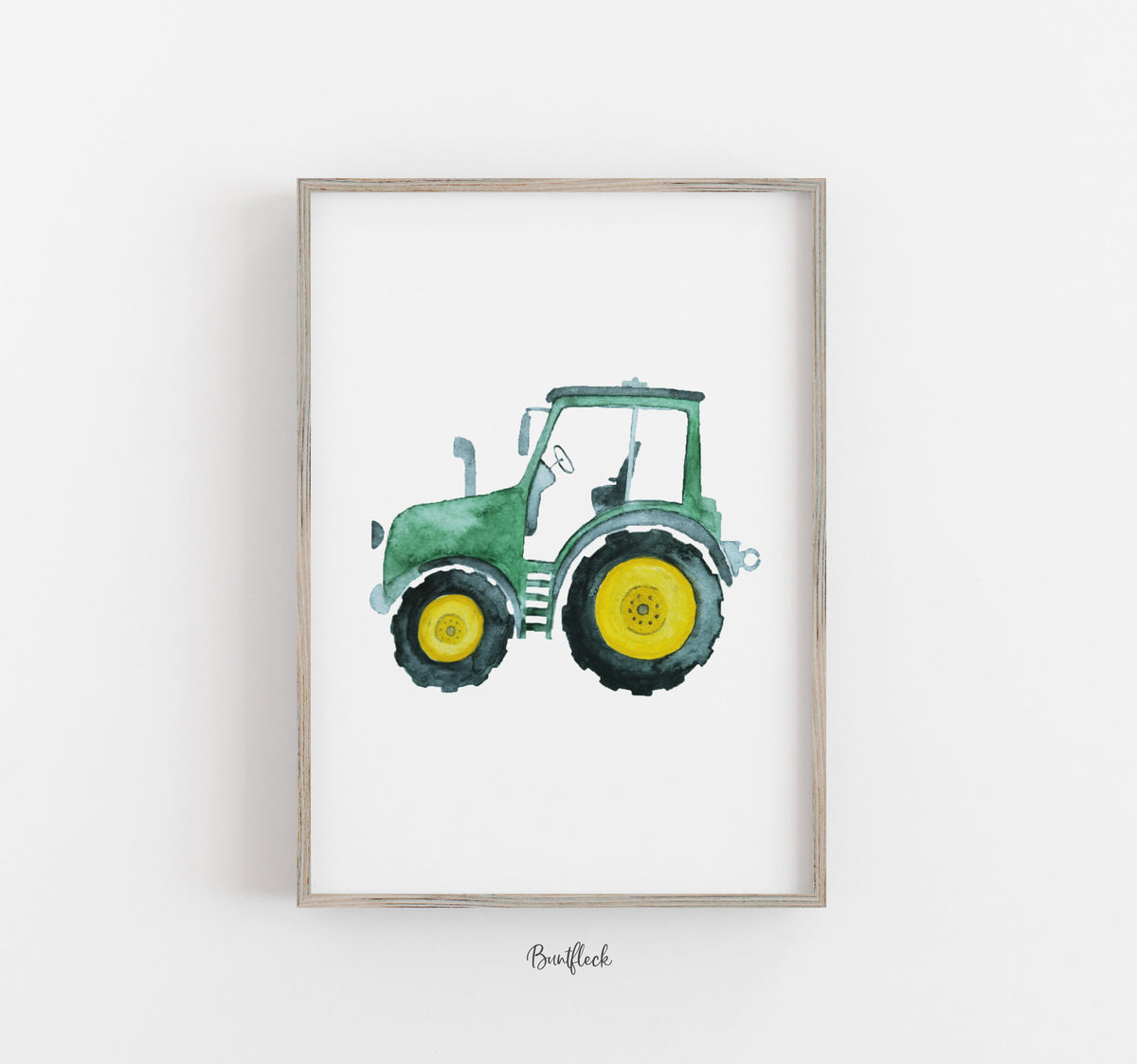 Kleiner Traktor - in Aquarell – Buntfleck